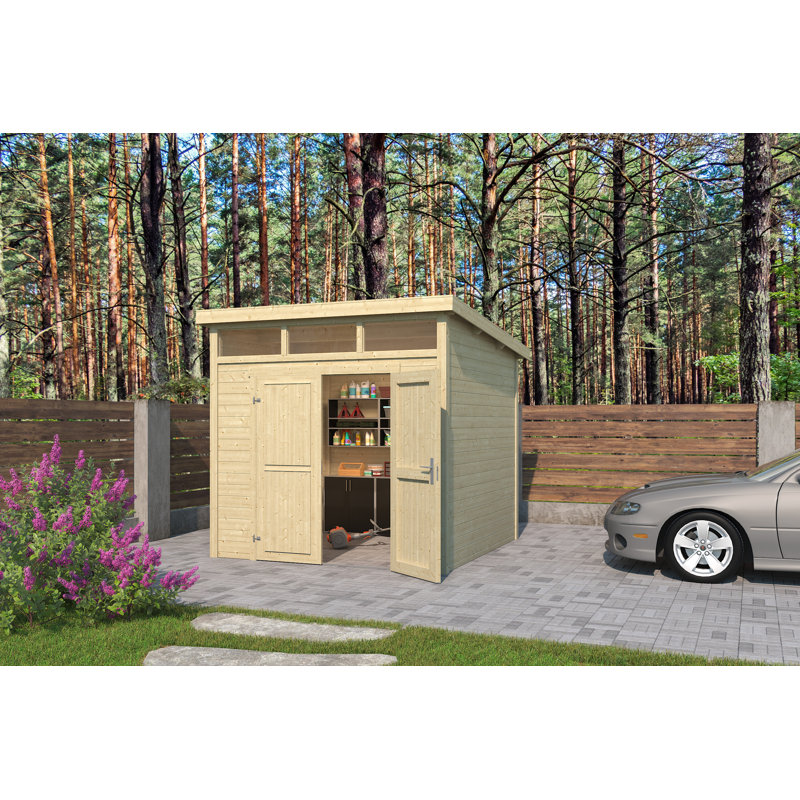 Lasita Maja Lasita Kibo 3 - 8.5 x 8.5 Ft. Shed With Plexi Glazing (28mm) | Wayfair.co.uk